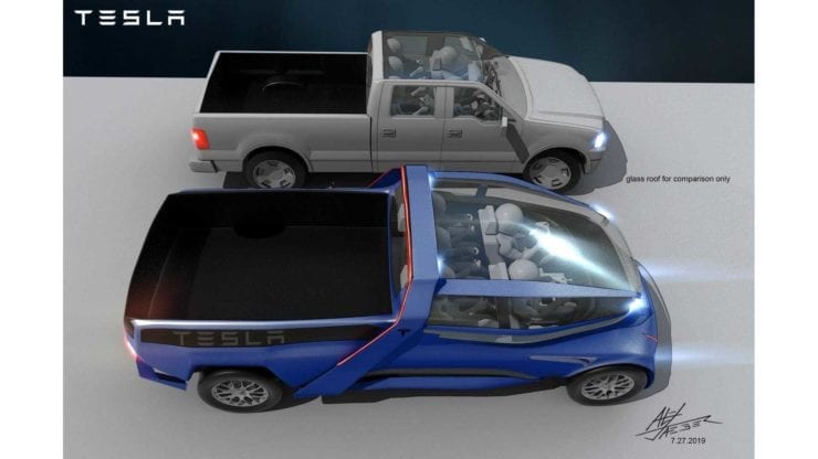Tesla Pickup Goes To A Galaxy Far Far Away With All New Rendering From ...