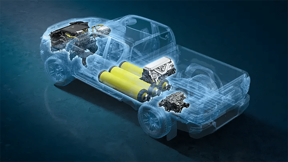 Toyota unveils hydrogen-fueled pickup