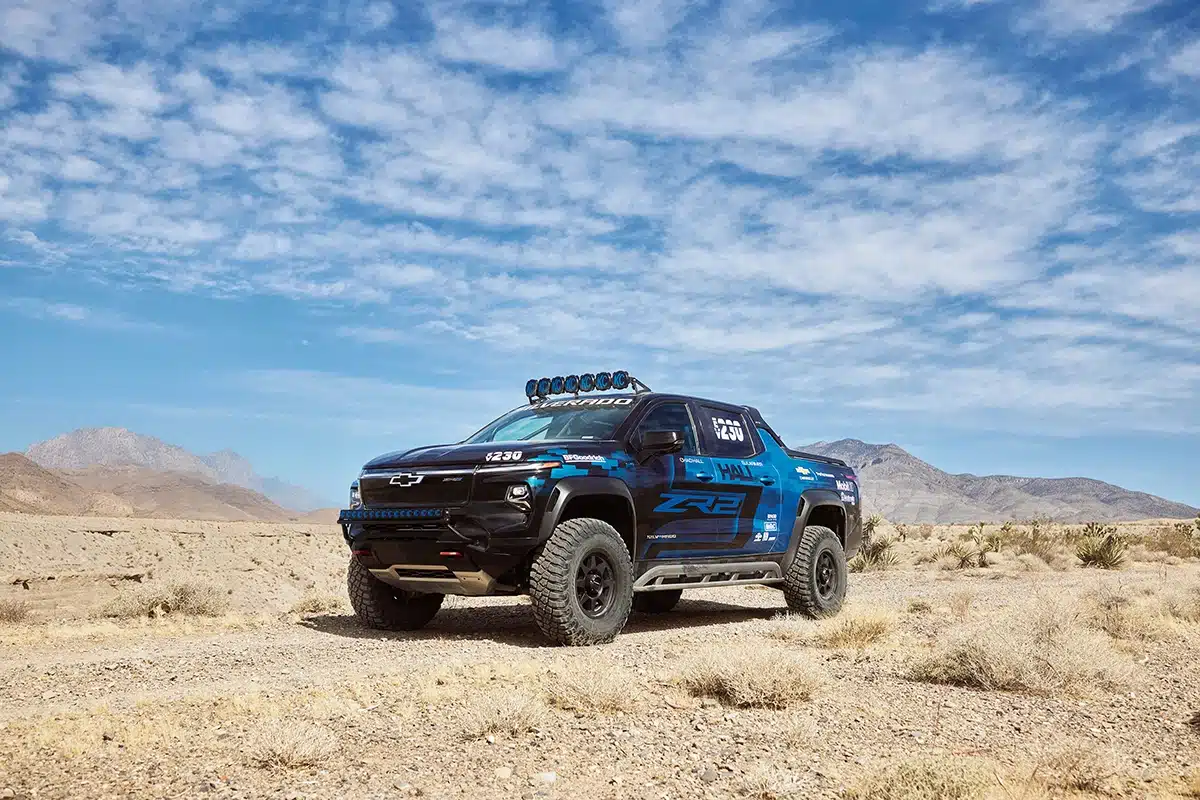 Chevy Silverado EV ZR2 Off-Road Race Truck runs Mint 400